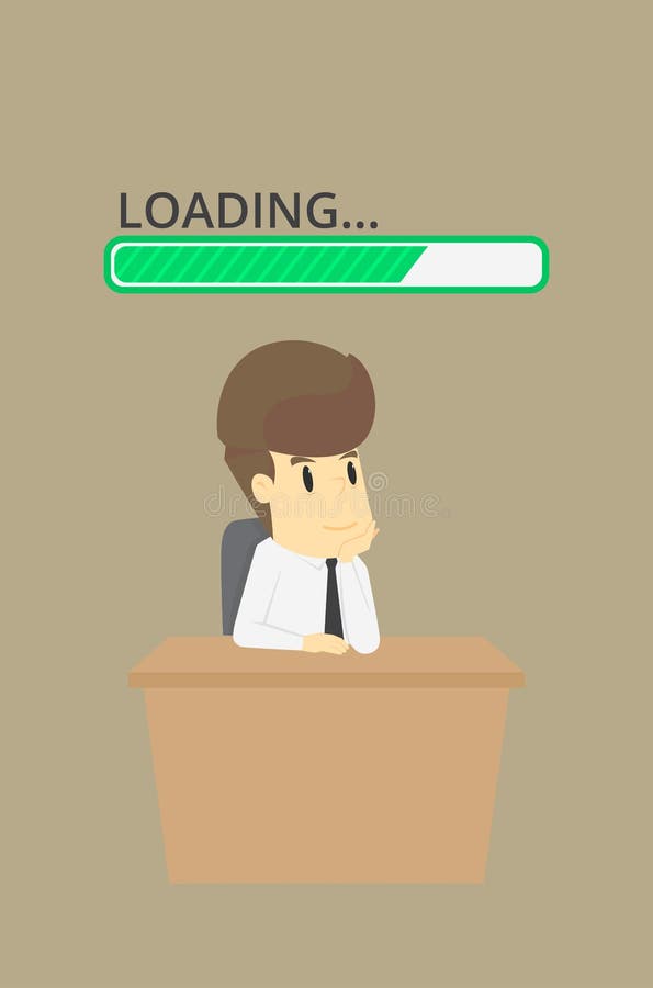 Businessman Wait Too Long Time Stock Vector - Illustration of character ...