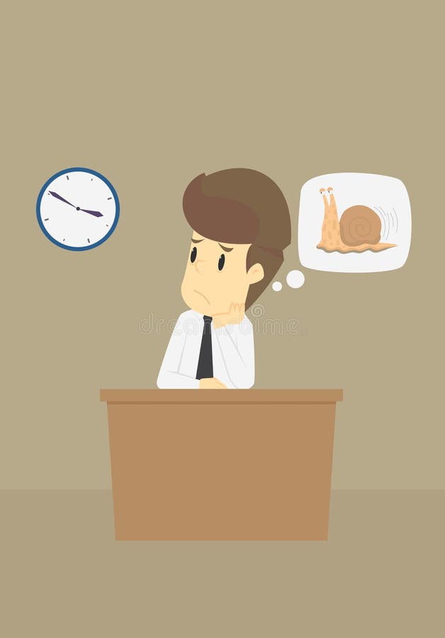 Wait Snail (clipping Path Included) Stock Illustration - Illustration ...