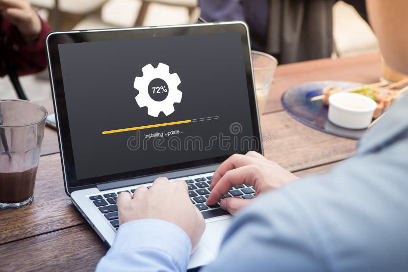 Installing Update Process with Gearbox Percentage Progress and Loading ...