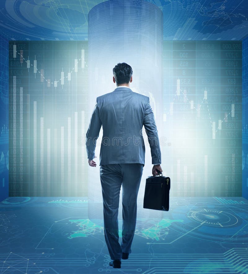 Businessman Walking Away from the Camera Stock Image - Image of freedom ...