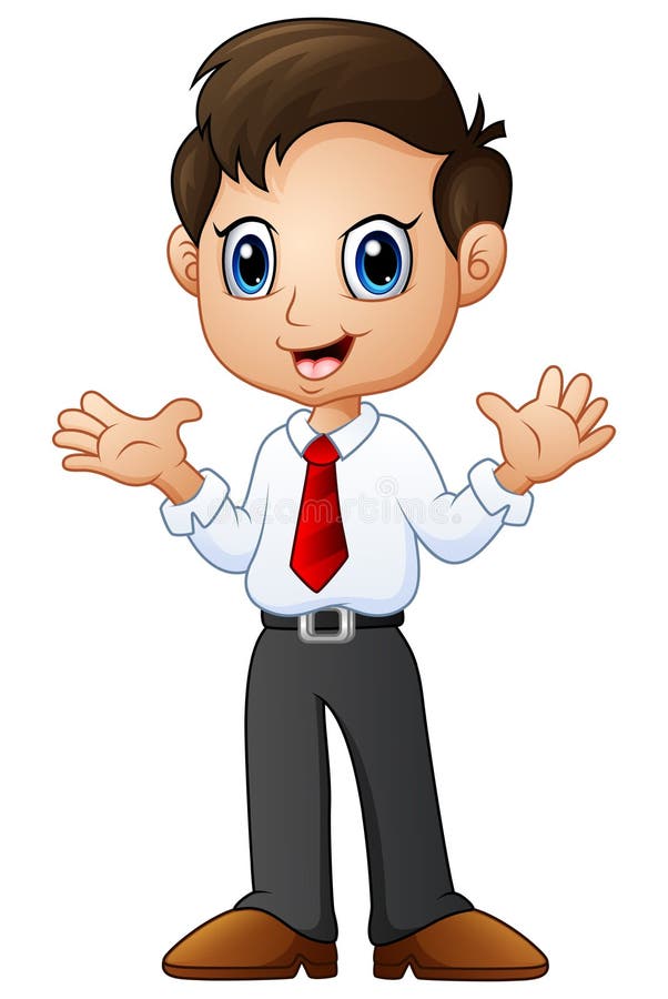 Businessman Waving Both Hands Stock Vector - Illustration of human ...