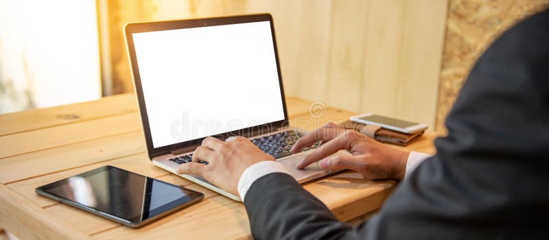 Asian Businessman Using Laptop Working from Home Stock Image - Image of ...