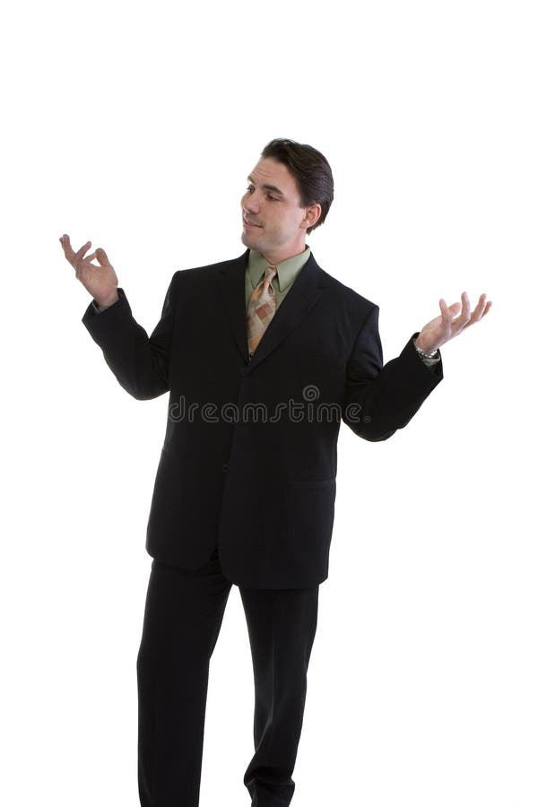 Businessman Weighing Options Stock Photo - Image of choices, gestures ...