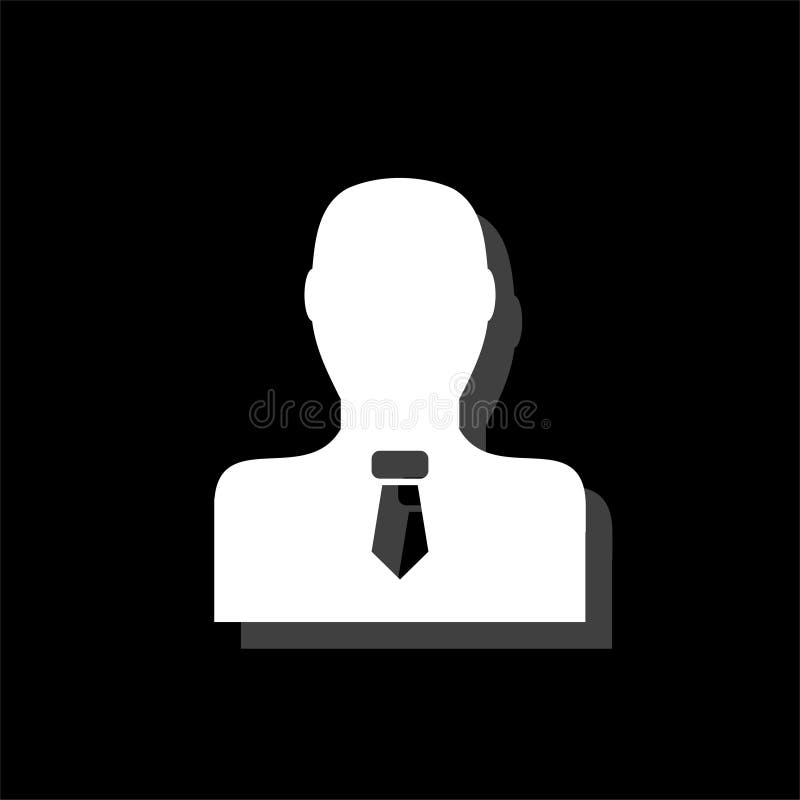 Businessman icon flat stock illustration. Illustration of human - 138020151