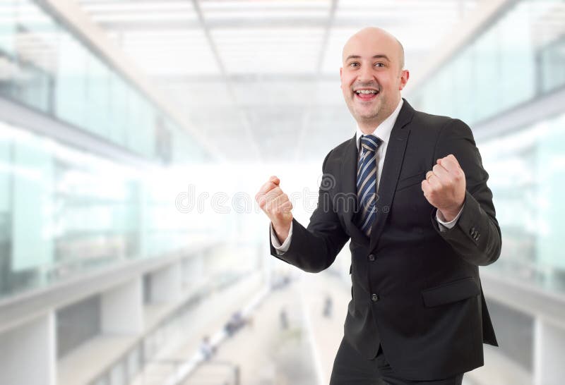 Businessman winning stock photo. Image of casual, concentrate - 155204220
