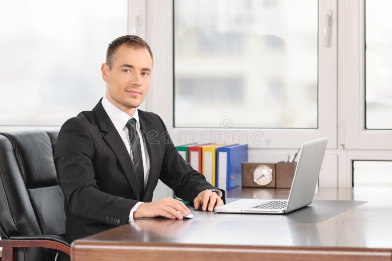Businessman at work stock photo. Image of expressing - 32139474