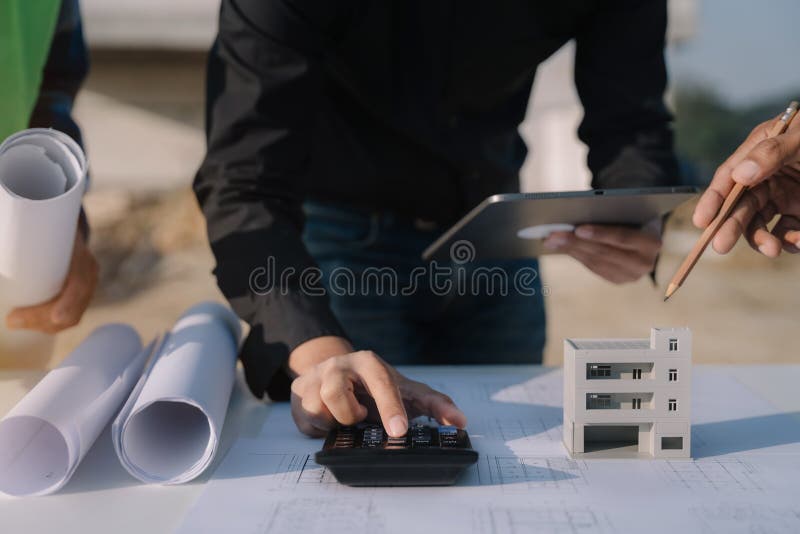 Businessman Working As a Team Discussing Data Working and Tablet ...