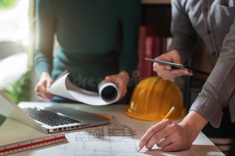 Team Discussing Data Working and Tablet, Laptop with on on ...