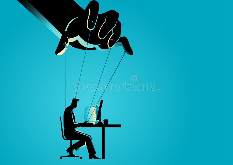 Puppet Master stock vector. Illustration of exploitation - 55193837