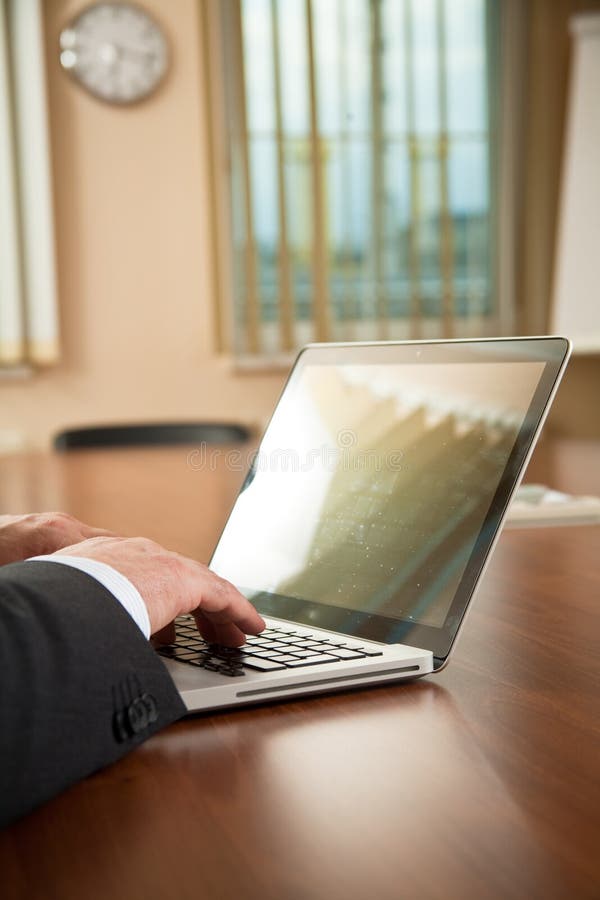 Businessman Working on Computer Stock Photo - Image of professional ...