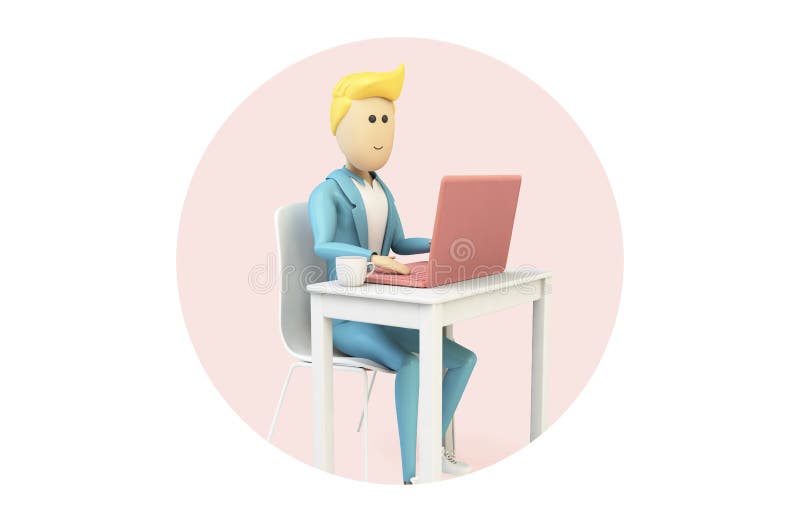 3d Character Working Computer Stock Illustrations – 2,452 3d Character ...