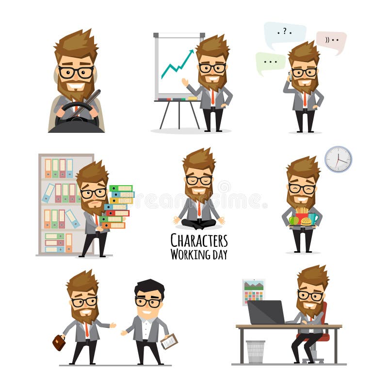 Routine Business People Infographic Vector Stock Illustrations – 77 ...
