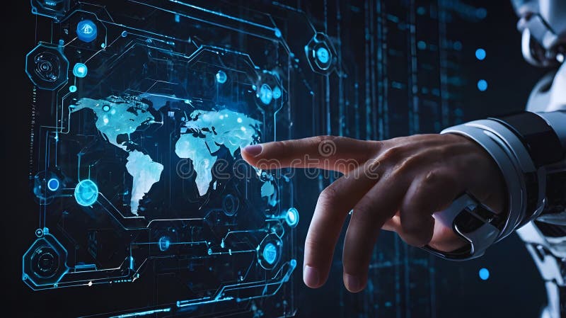 Futuristic Touch ID Background, Created with Generative AI Technology ...