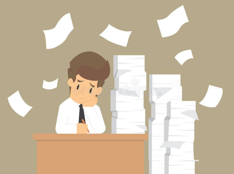 Too Much Work Cartoon Stock Illustrations – 192 Too Much Work Cartoon ...