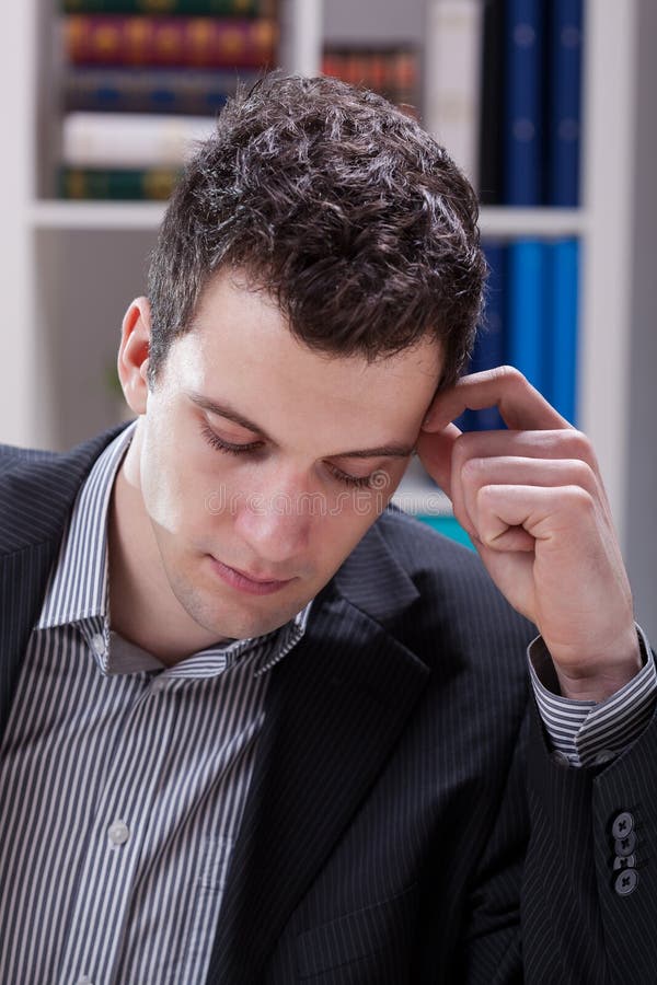 Businessman working hard stock photo. Image of smart - 39179282