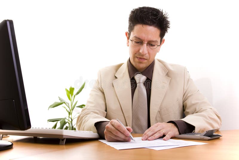 Office Worker - Helpful stock image. Image of help, administration - 741747
