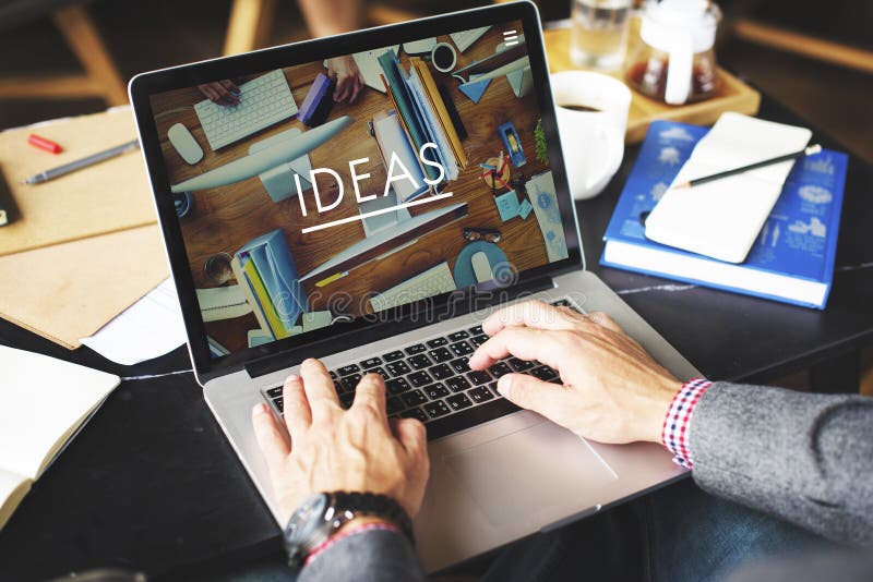 Businessman Working Ideas Creative Workplace Concept Stock Image ...