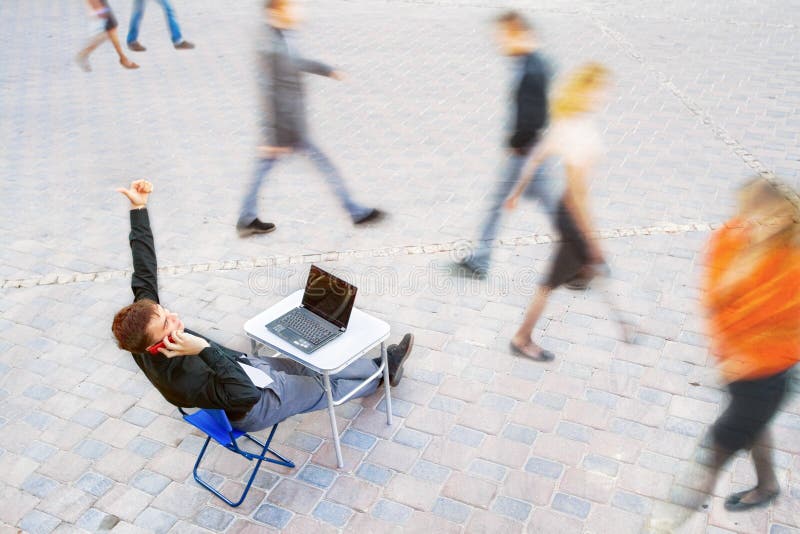 Businessman is always Working Stock Photo - Image of businessman ...