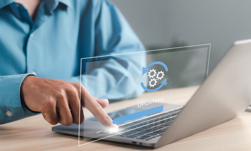 Software Update Or Operating System Upgrade To Keep The Device Up To Date Stock Image Image