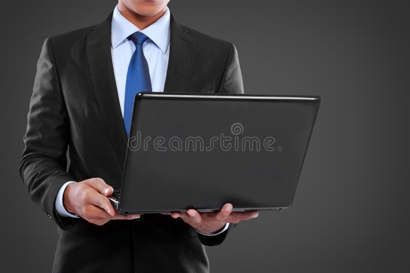 Businessman Hand Working with New Modern Computer Stock Image - Image ...