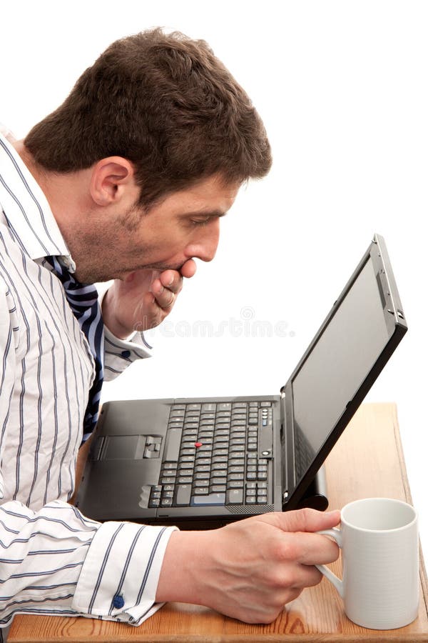 Businessman Working Late stock image. Image of working - 15932729