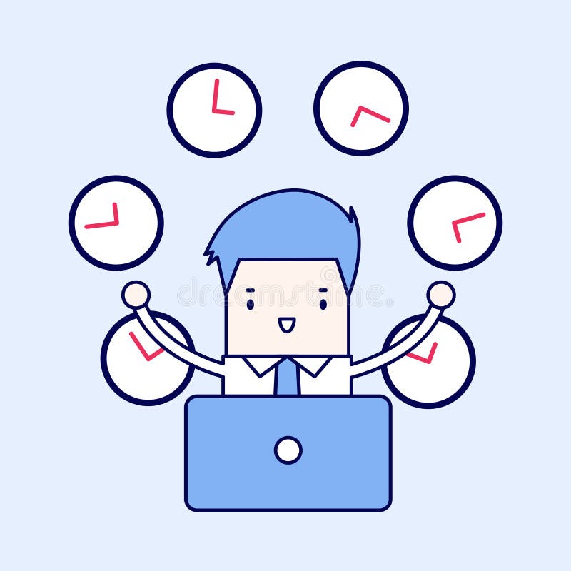 Cartoon Punctual Stock Illustrations – 458 Cartoon Punctual Stock ...