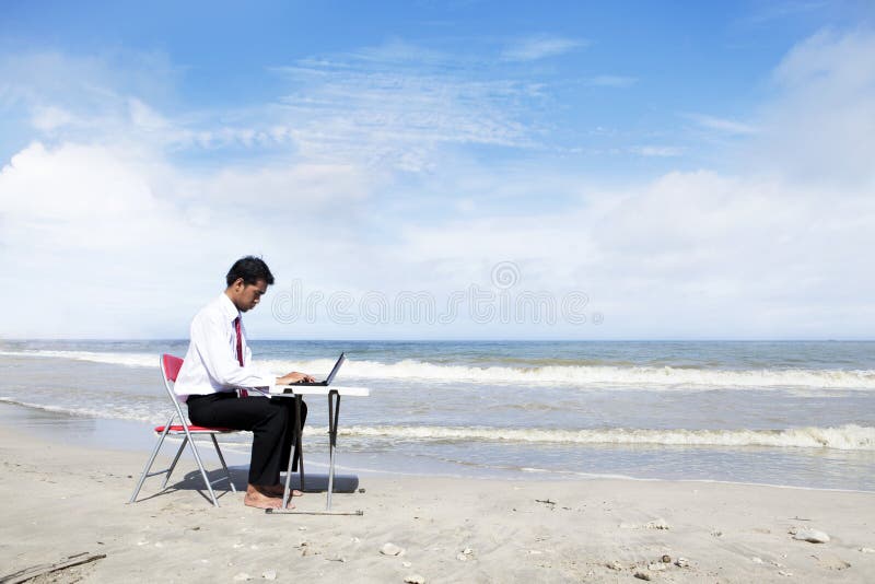 Businessman Working Seriously Stock Photo - Image of office, laptop ...