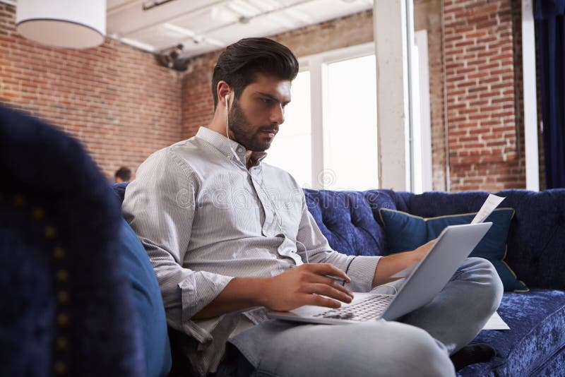 Modern Creative Designer Workplace with Desk Computer on White Table ...