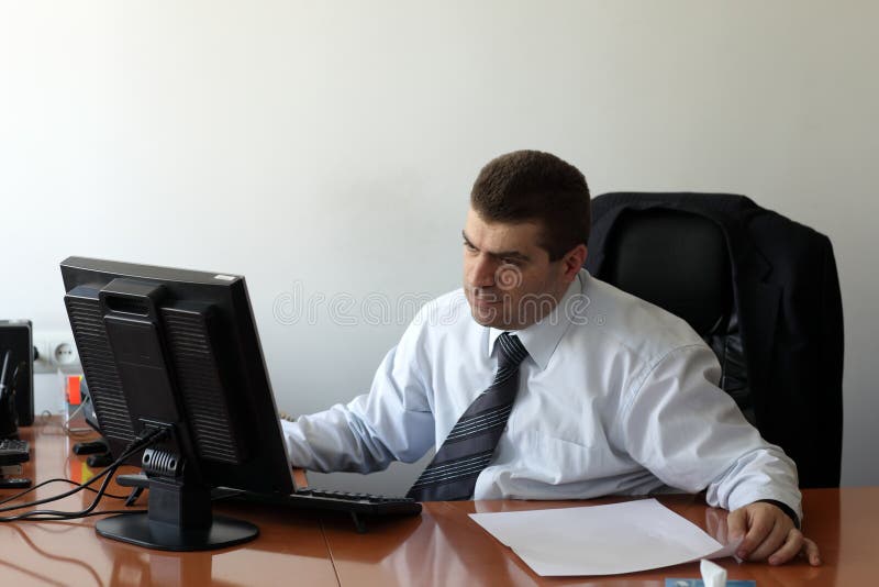 Sneaky businessman stock photo. Image of peeking, information - 4675004