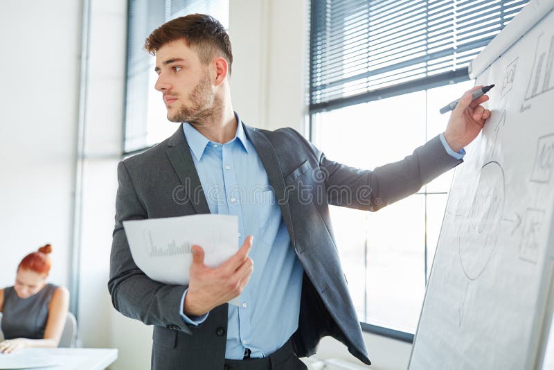 Businessman in workshop stock image. Image of consulting - 92120383