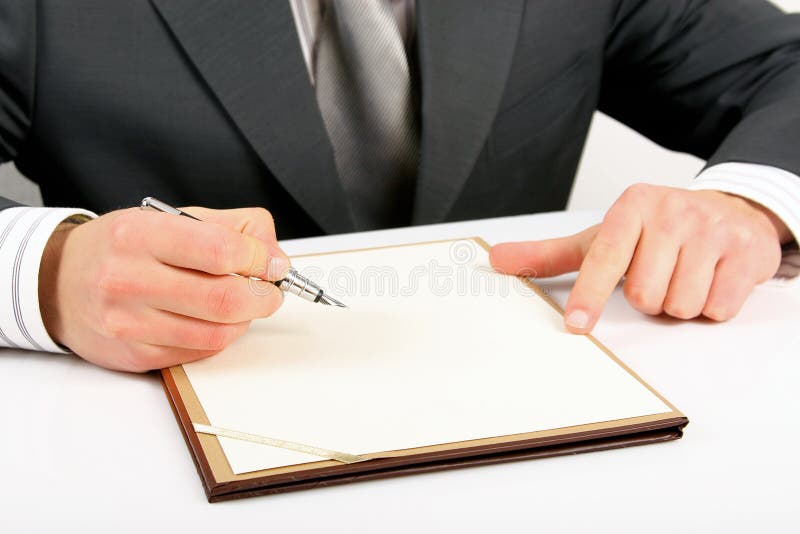 Manager stock photo. Image of signing, hand, signature - 3118170