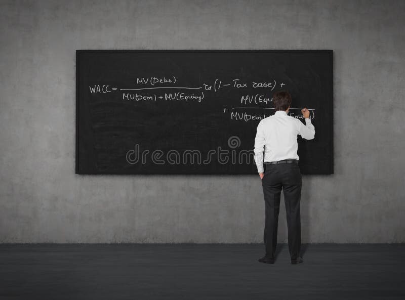 Businessman Writing Formula Stock Photo - Image of instructor, manager ...