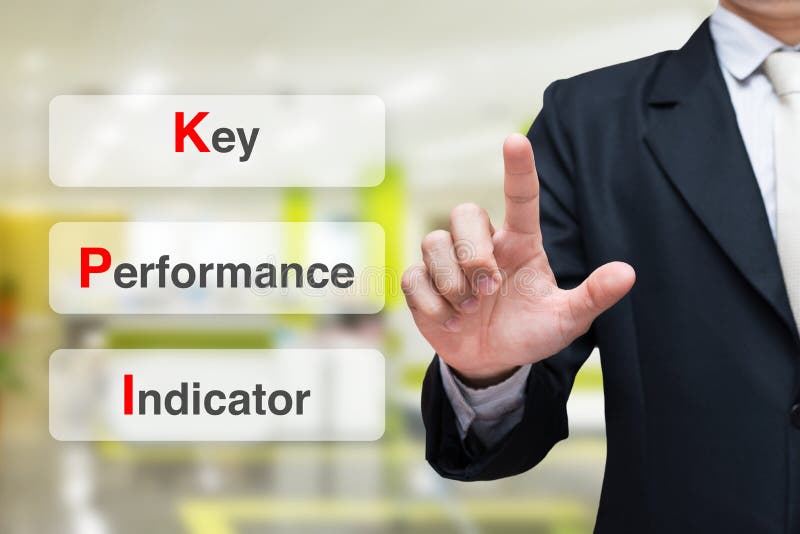Businessman Writing Key Performance Indicator KPI Stock Image - Image ...
