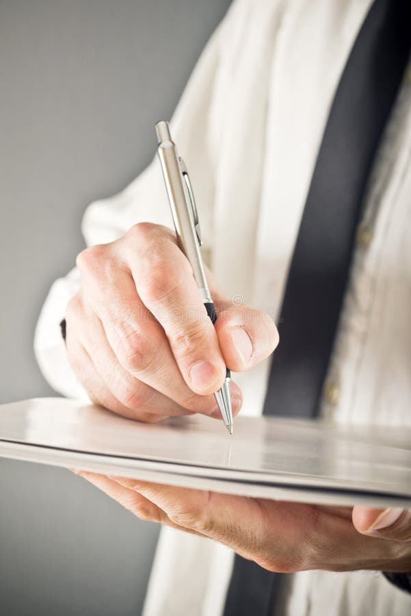 Businessman writing stock image. Image of contract, office - 38870567