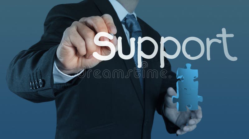 Friendly Support with Mesage Stock Image - Image of helpline, concept ...