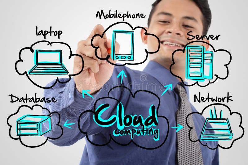 Businessman Writing Schedule with Time Stock Photo - Image of business ...