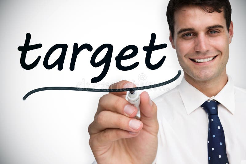 The Word Target Written on a Notepad Stock Photo - Image of notepad ...