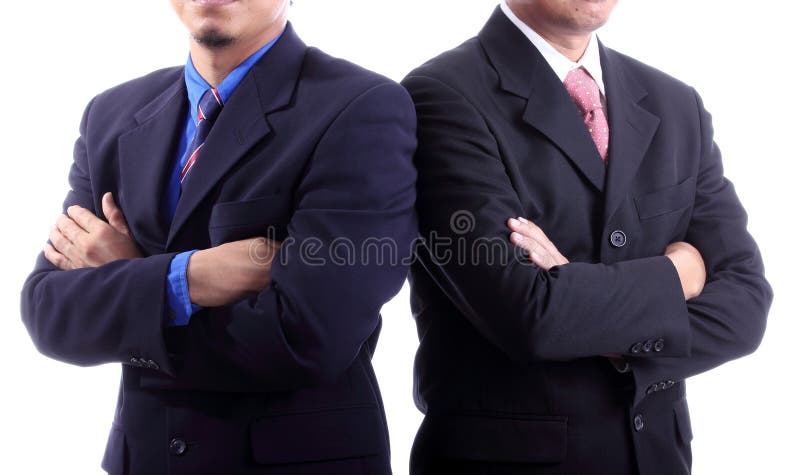 Businessmans Cross One S Arm for Show Vision Stock Image - Image of ...