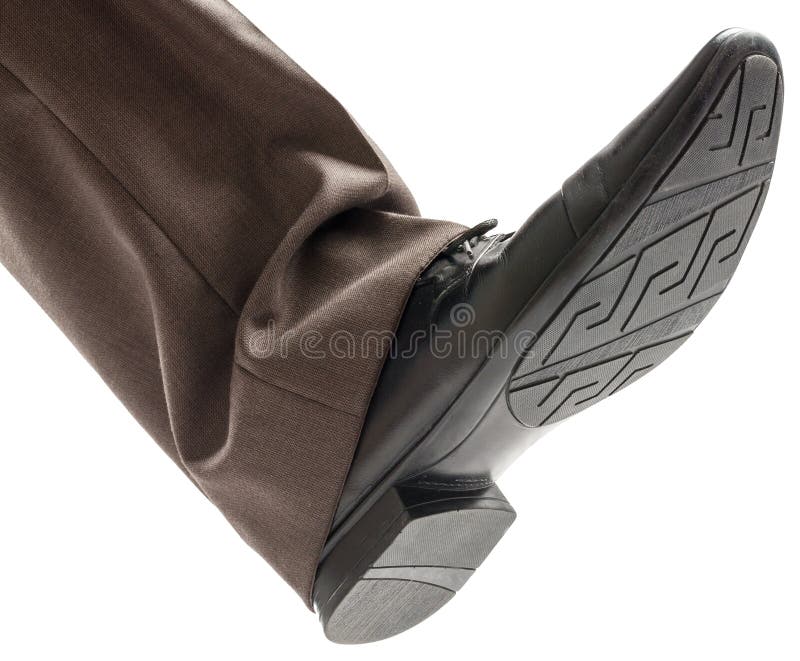 Businessmans Foot Ready To Step Down Stock Photos - Free & Royalty-Free ...