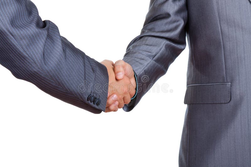 Business Men Closing Deal. Handshake Stock Photo - Image of pact, hired ...