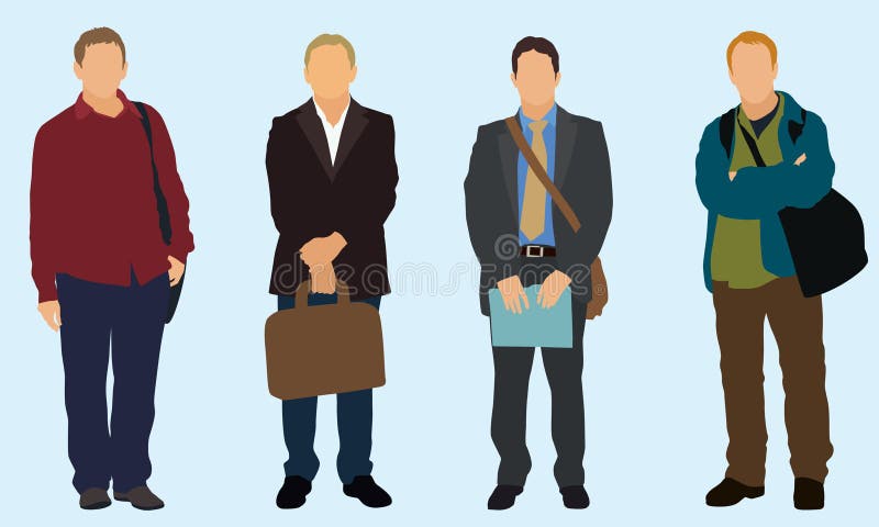 Well dressed men stock vector. Illustration of white - 28723523