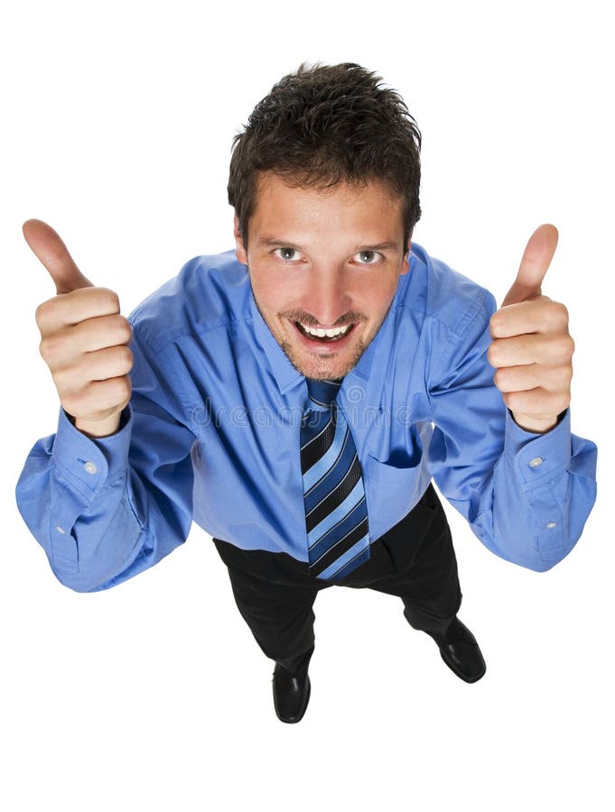 Business man saying ok stock image. Image of collar, sign - 16027273