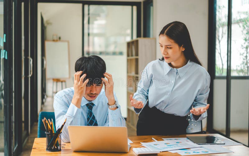 Businessmen are Arguing after Encountering Problems in Business and ...