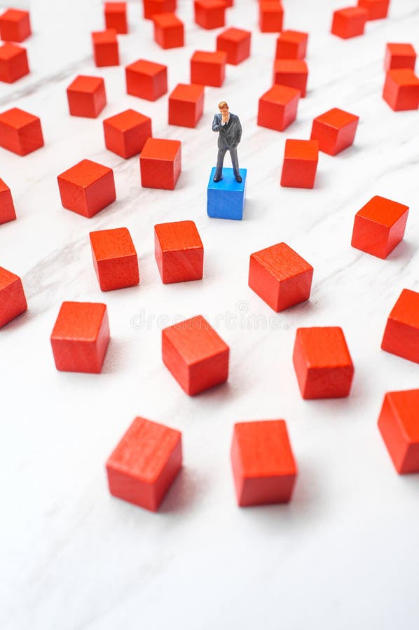 Businessmen Blocks Options Concept Stock Photo - Image of blocks ...