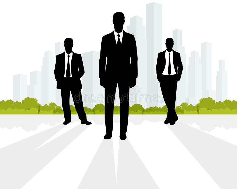 Three Silhouette Businessmen Stock Illustrations – 139 Three Silhouette ...