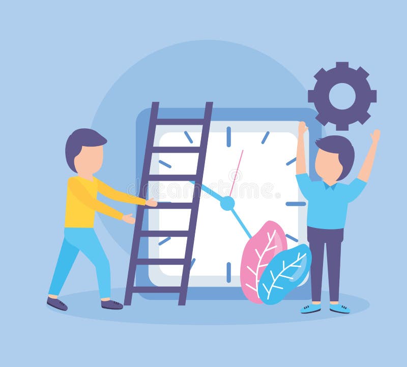 Businessmen Clock Creativity Stock Vector - Illustration of development ...