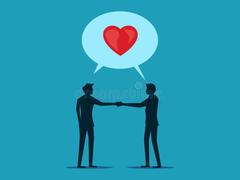 Businessmen and Colleagues Have the Same Heart. Effective Communication ...