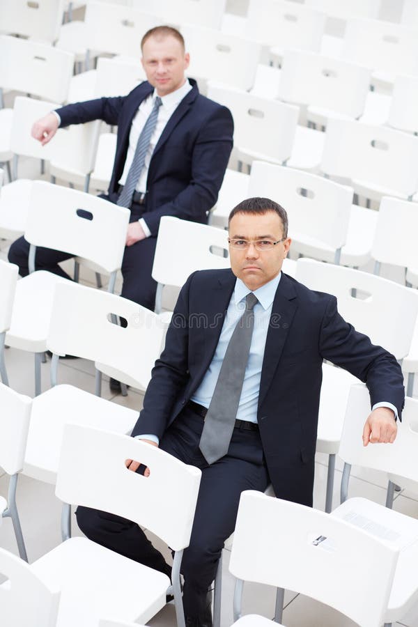 Businessmen in Conference Hall Stock Photo - Image of formalwear, adult ...