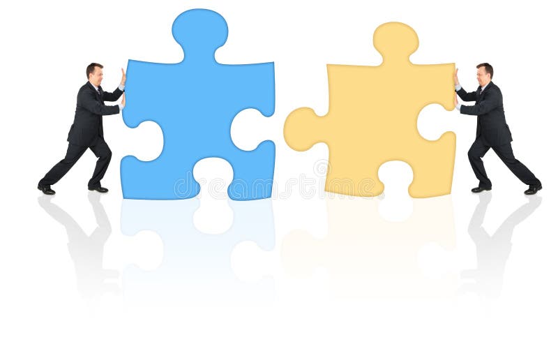 Business Partner Work Together Stock Photo - Image of puzzle, boss ...