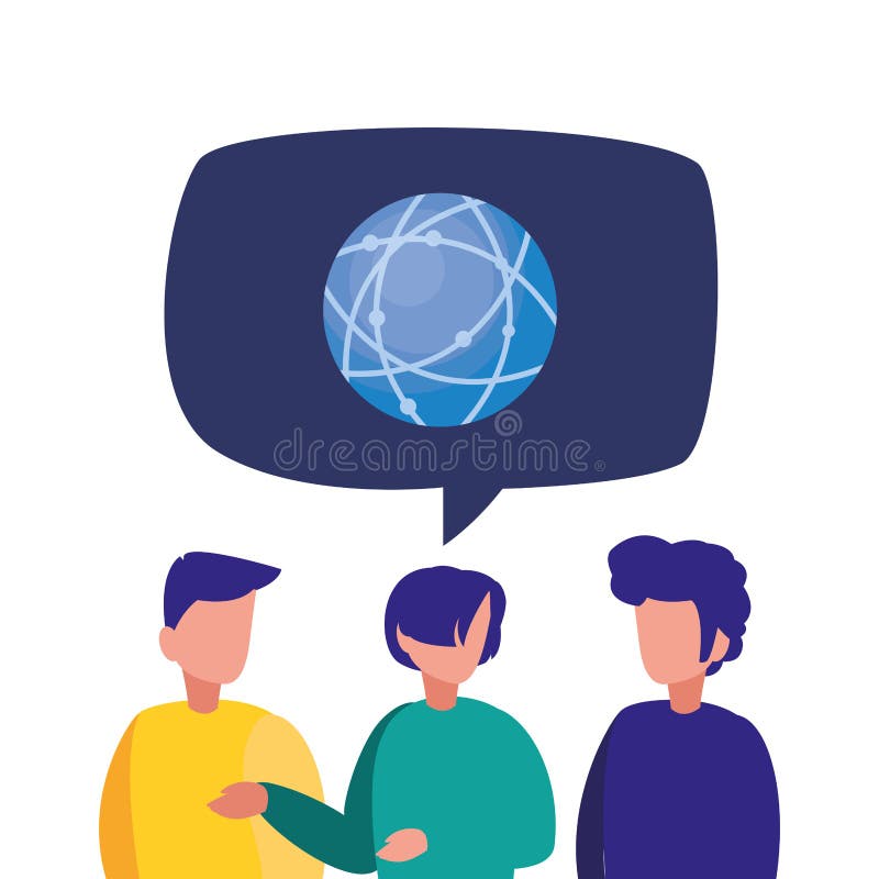 Businessmen Conversation World Team Work Stock Vector - Illustration of ...